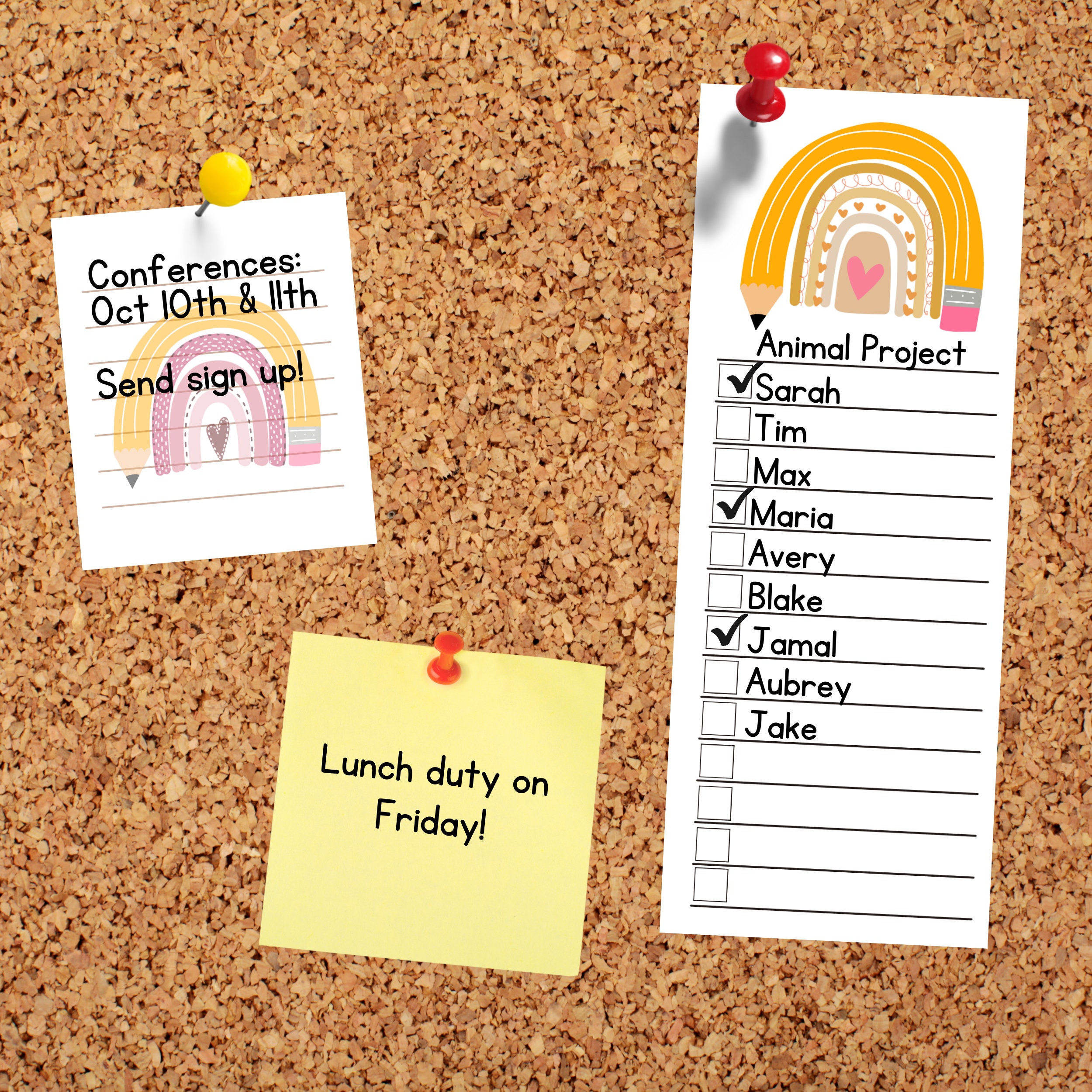 Boho Rainbow Teacher Notes | Boho Rainbow Classroom Decor | Back to ...