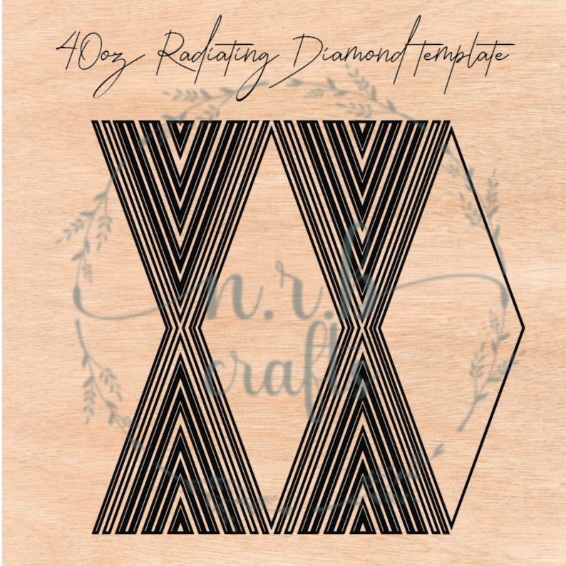 Radiating Diamond Vortex Template - Etsy