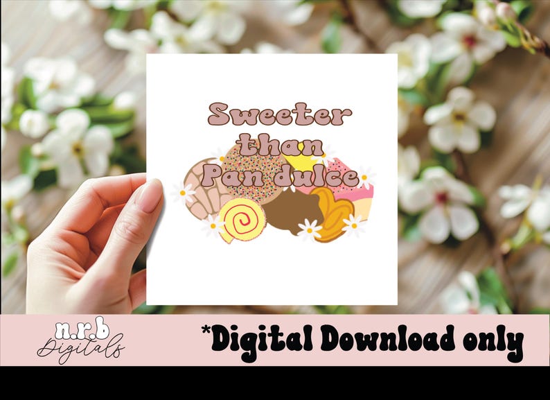 Sweeter Than Pan Dulce, Digital Design, Tumbler Decal, Decals, Png - Etsy