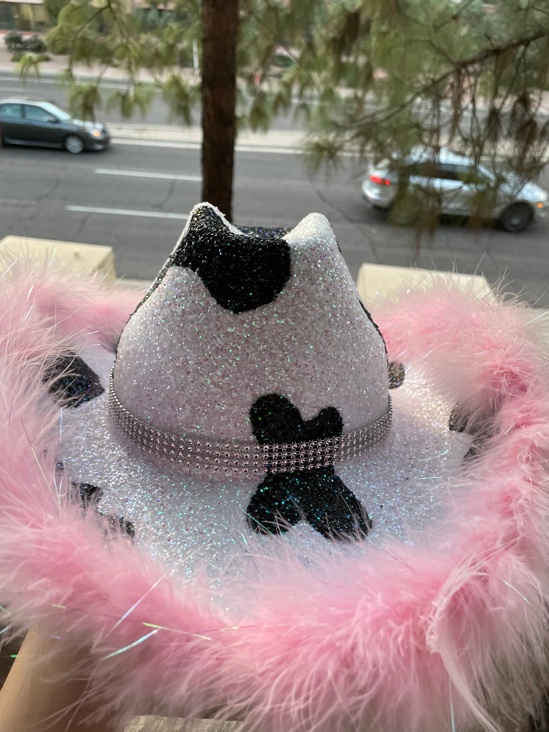 Cow Print Hat - Etsy