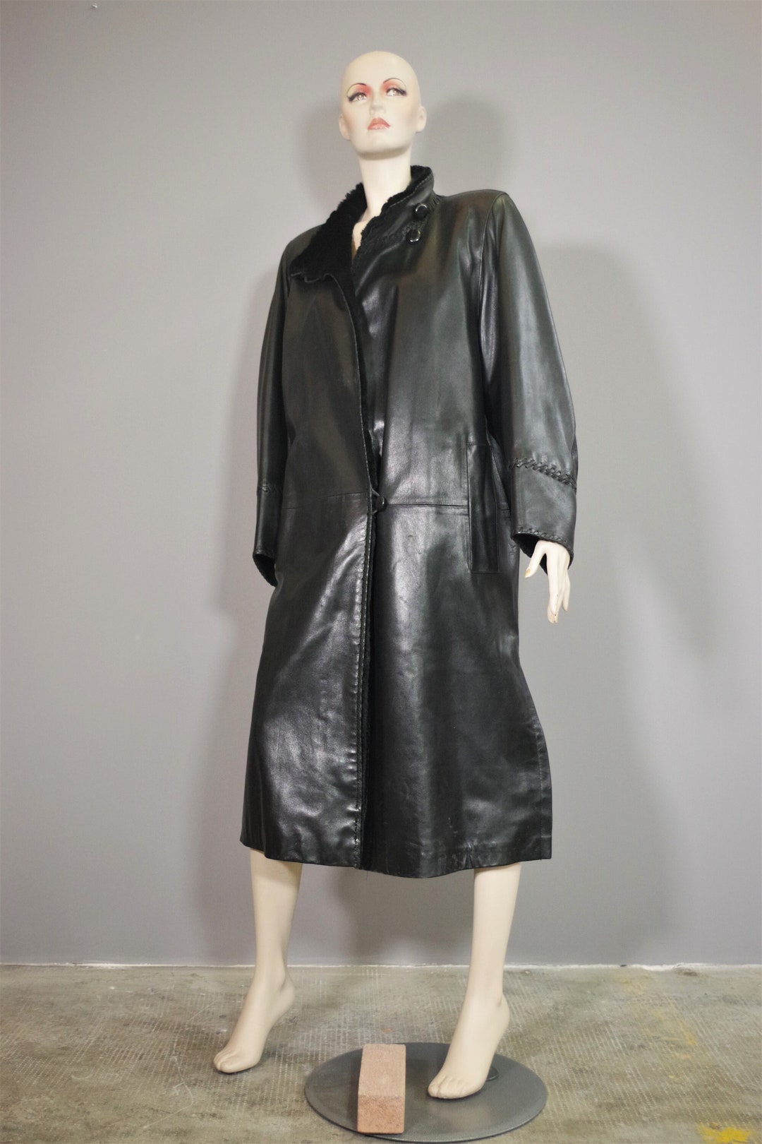 Reversible Shaved Rabbit Coat, 1980s - Etsy