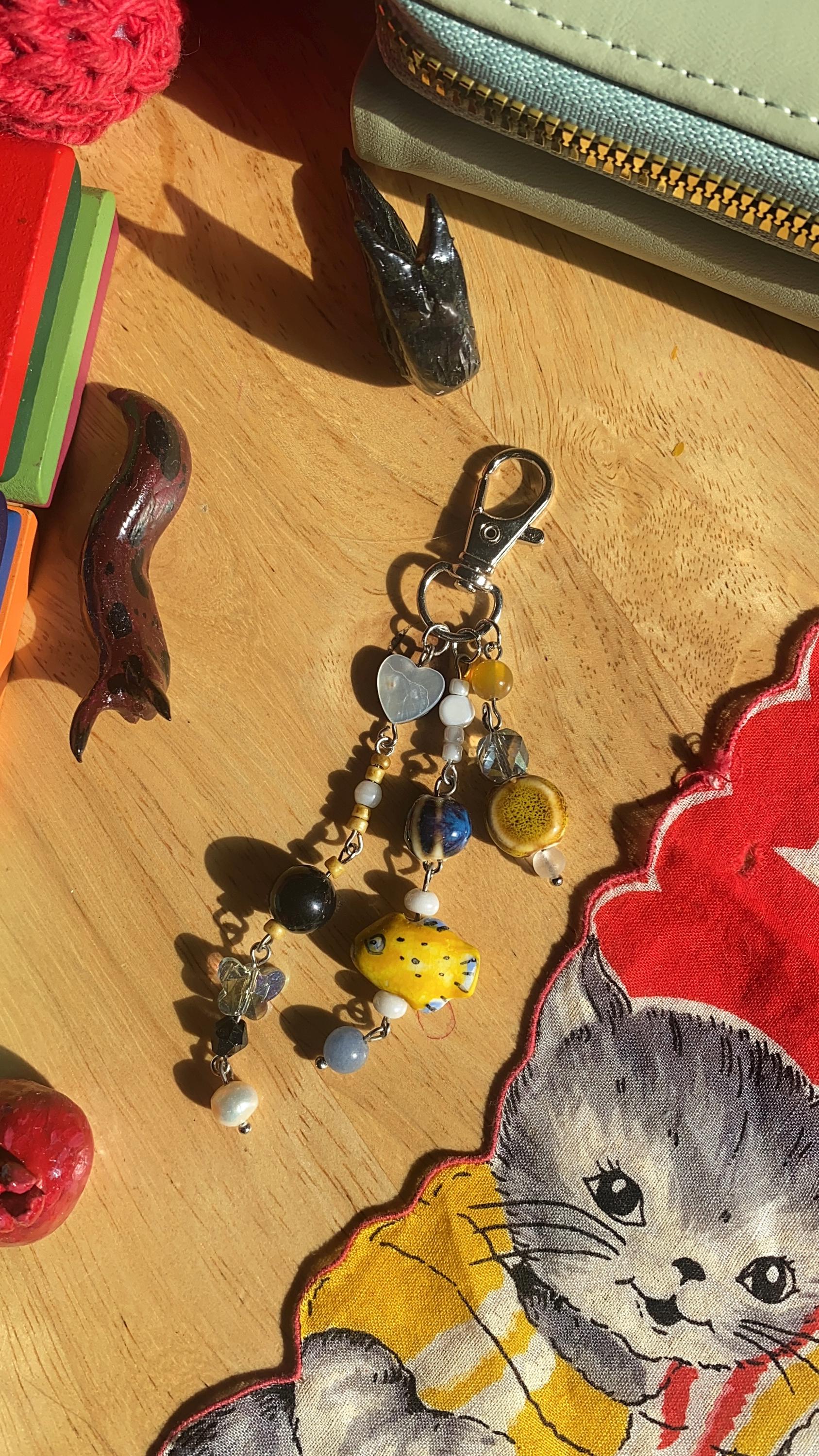 Stardew Valley Keychains | Beaded Charm Keychain Gamer | Fish Chicken ...