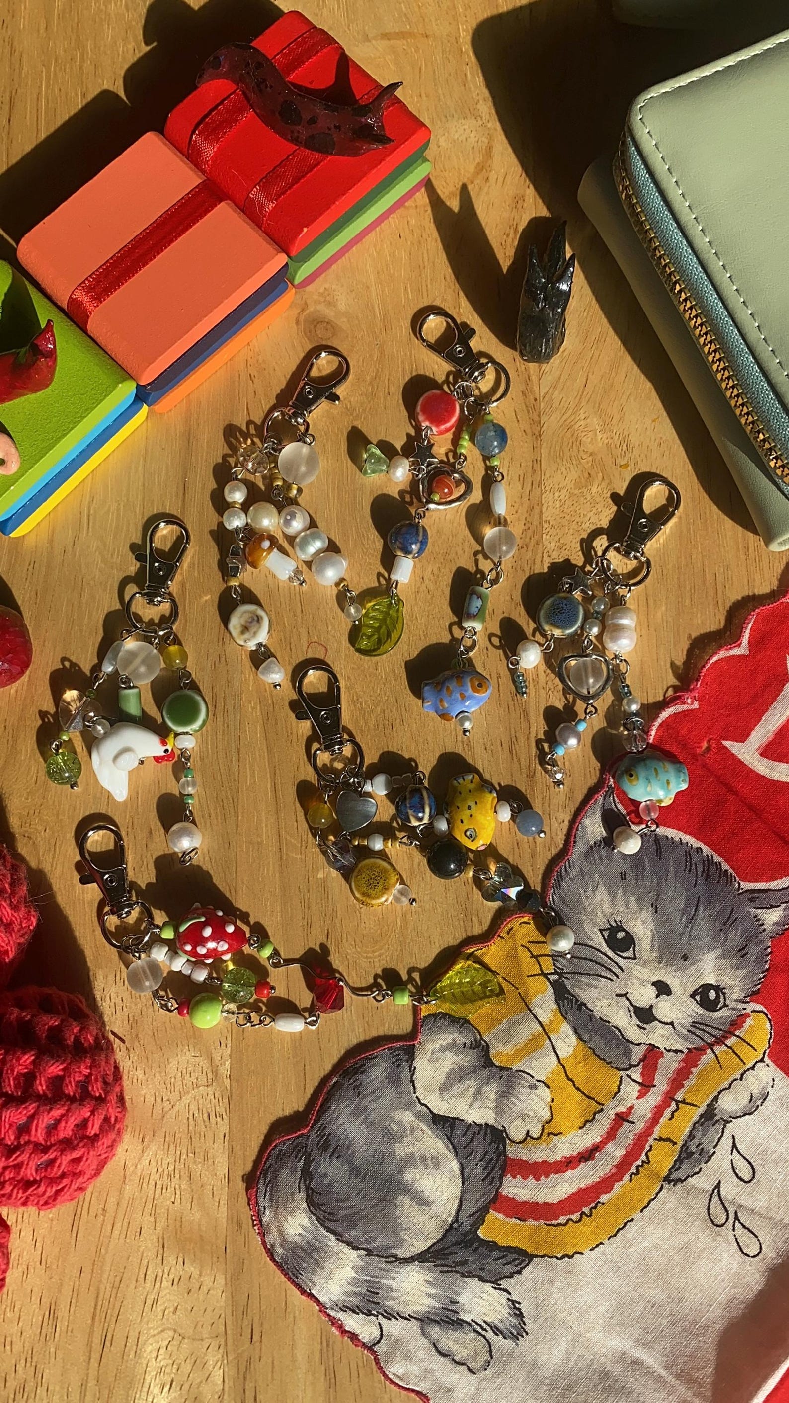 Stardew Valley Keychains | Beaded Charm Keychain Gamer | Fish Chicken ...