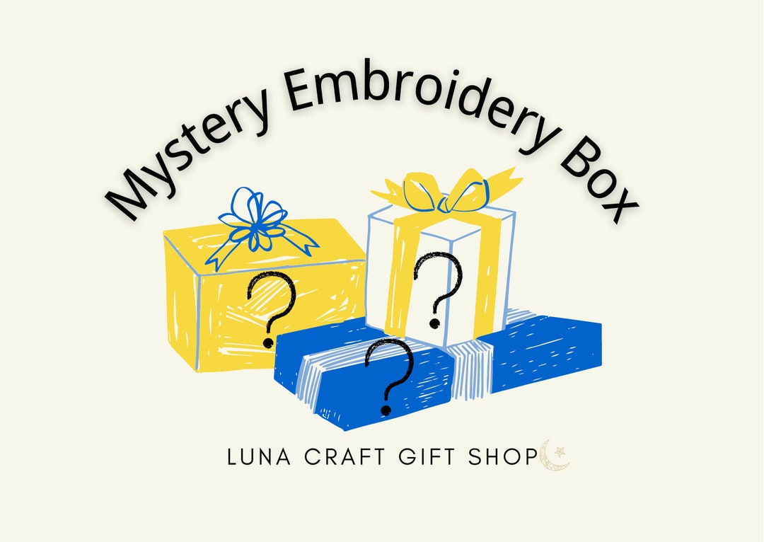 Mystery Embroidery Kit Box-beginner Embroidery Kit-modern Hoop Art ...