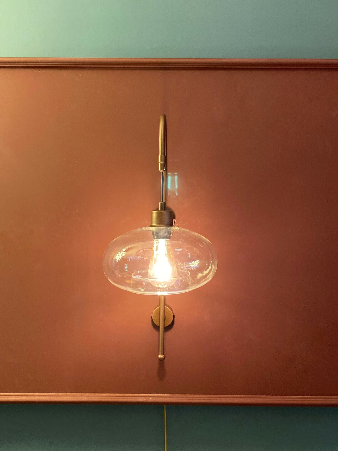 Modern Glass Wall Sconce, Glass Wall Light, Sconce Lighting, Bedroom ...