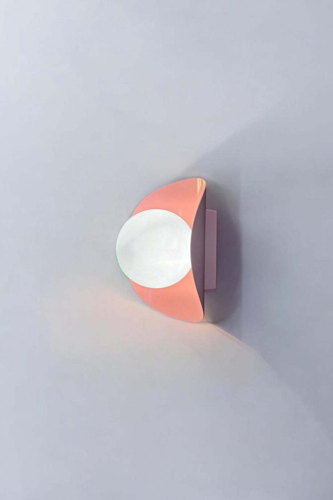Modern Wall Sconce, Pink Wall Sconce, Minimalist Wall Sconce, Colourful ...