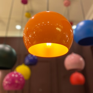 Orange Pendant Light, Colourful Pendant, Modern Pendant Lamp ...