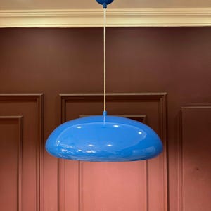 Blue Pendant Light, LED Ceiling Lighting, Colored Pendant Lamp, Dining ...