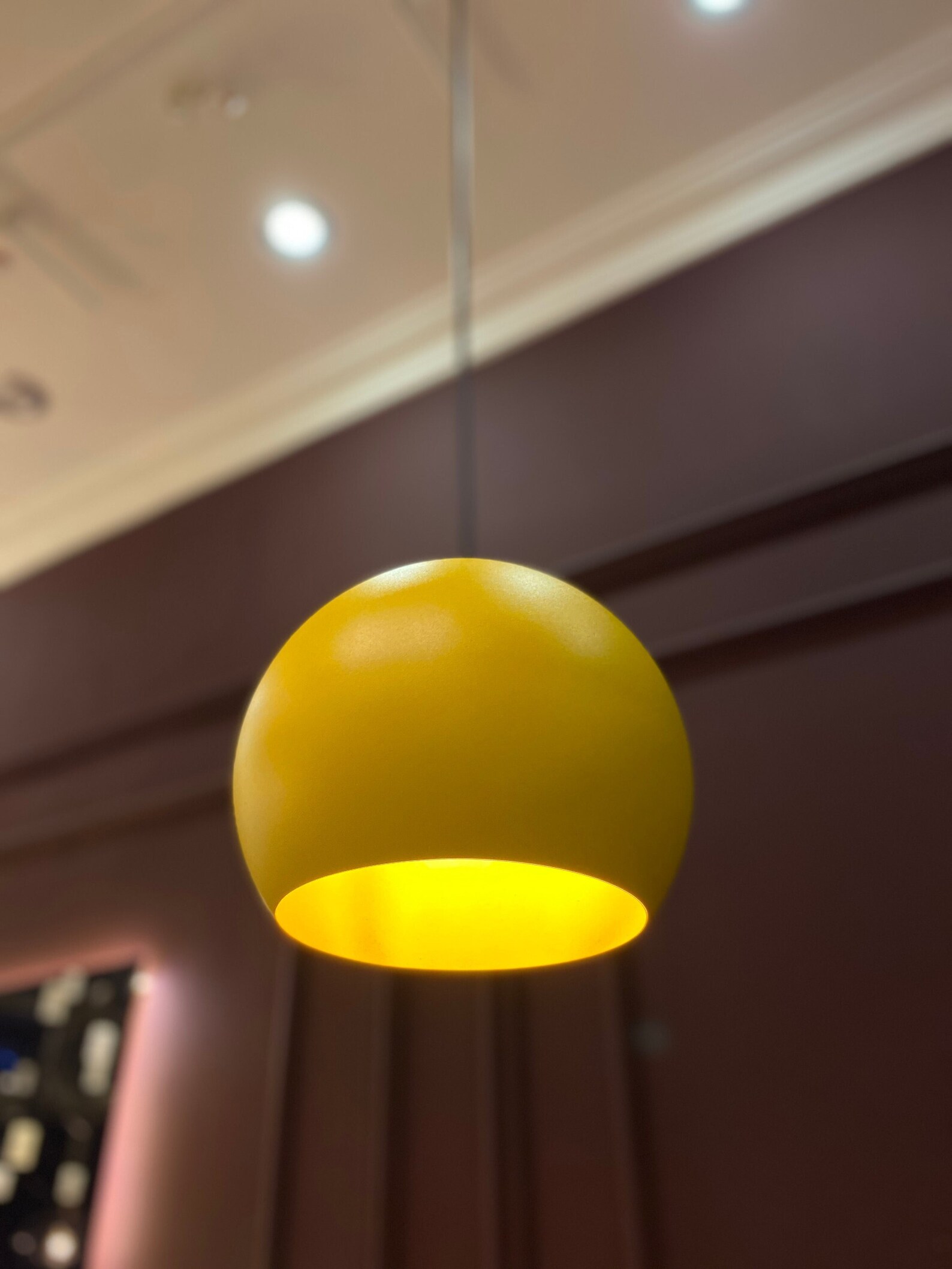 Yellow Pendant Light, Colourful Pendant, Modern Pendant, Bedroom ...