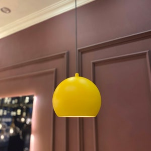 Yellow Pendant Light, Colourful Pendant, Modern Pendant, Bedroom ...