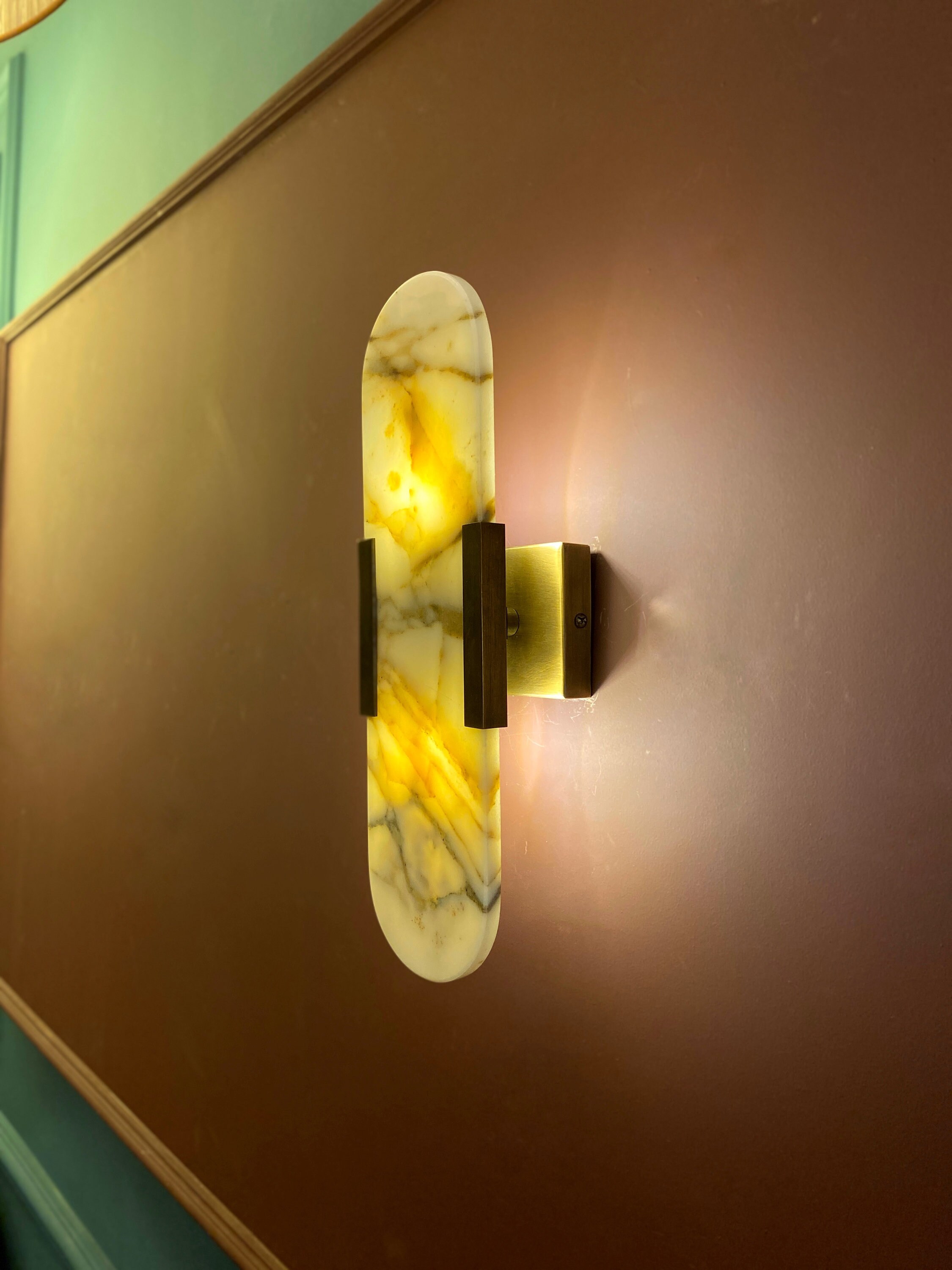 Marble Wall Sconce, Marble Wall Light, Sconce Lighting, Bedroom Wall ...