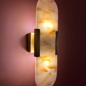 Marble Wall Sconce, Marble Wall Light, Bedroom Wall Light, Modern Wall ...