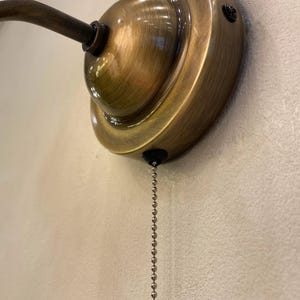 Bedside Wall Sconce, Pull Chain Wall Lamp, Wall Sconce With Pull Chain ...