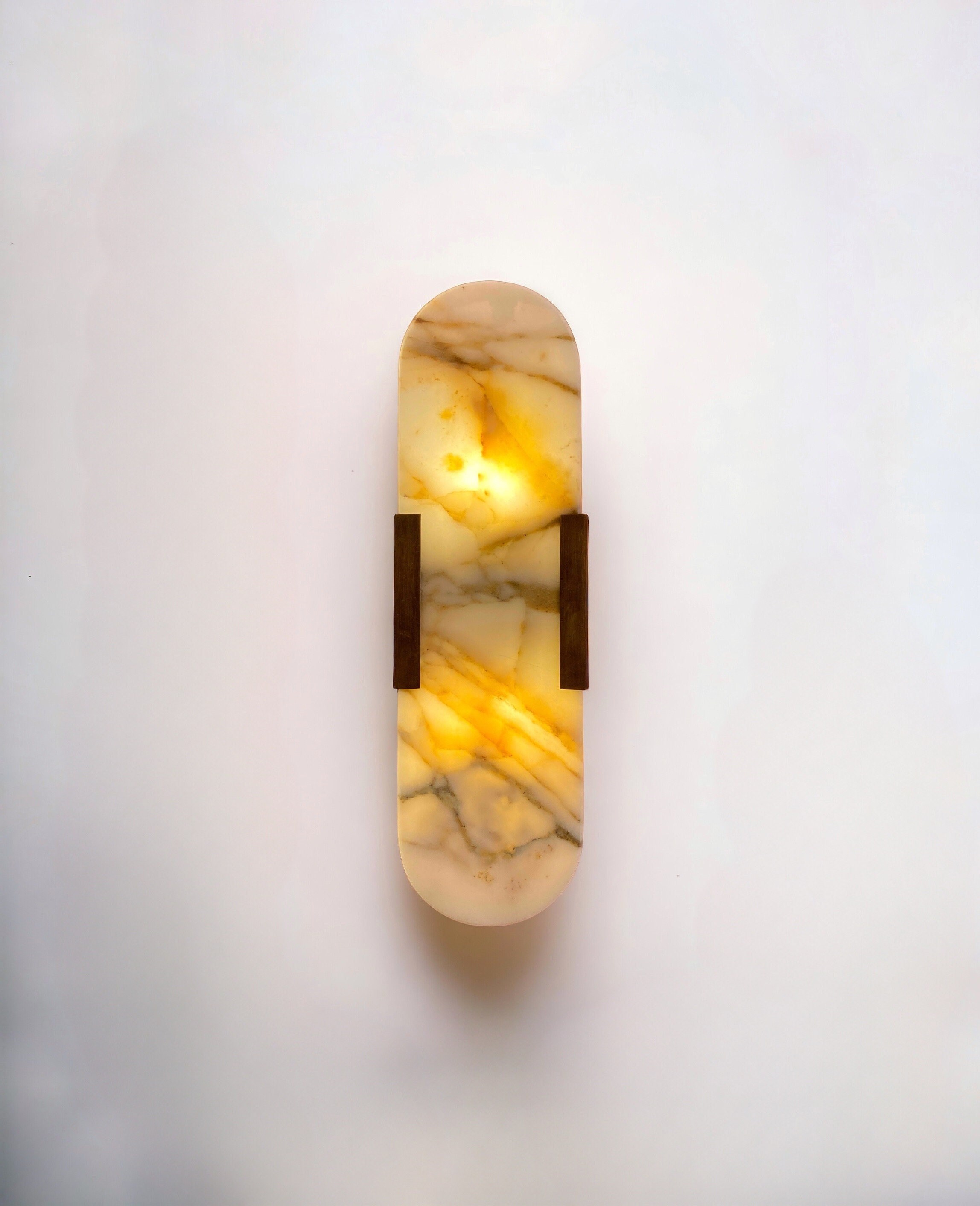 Marble Wall Sconce, Marble Wall Light, Bedroom Wall Light, Mid-century ...
