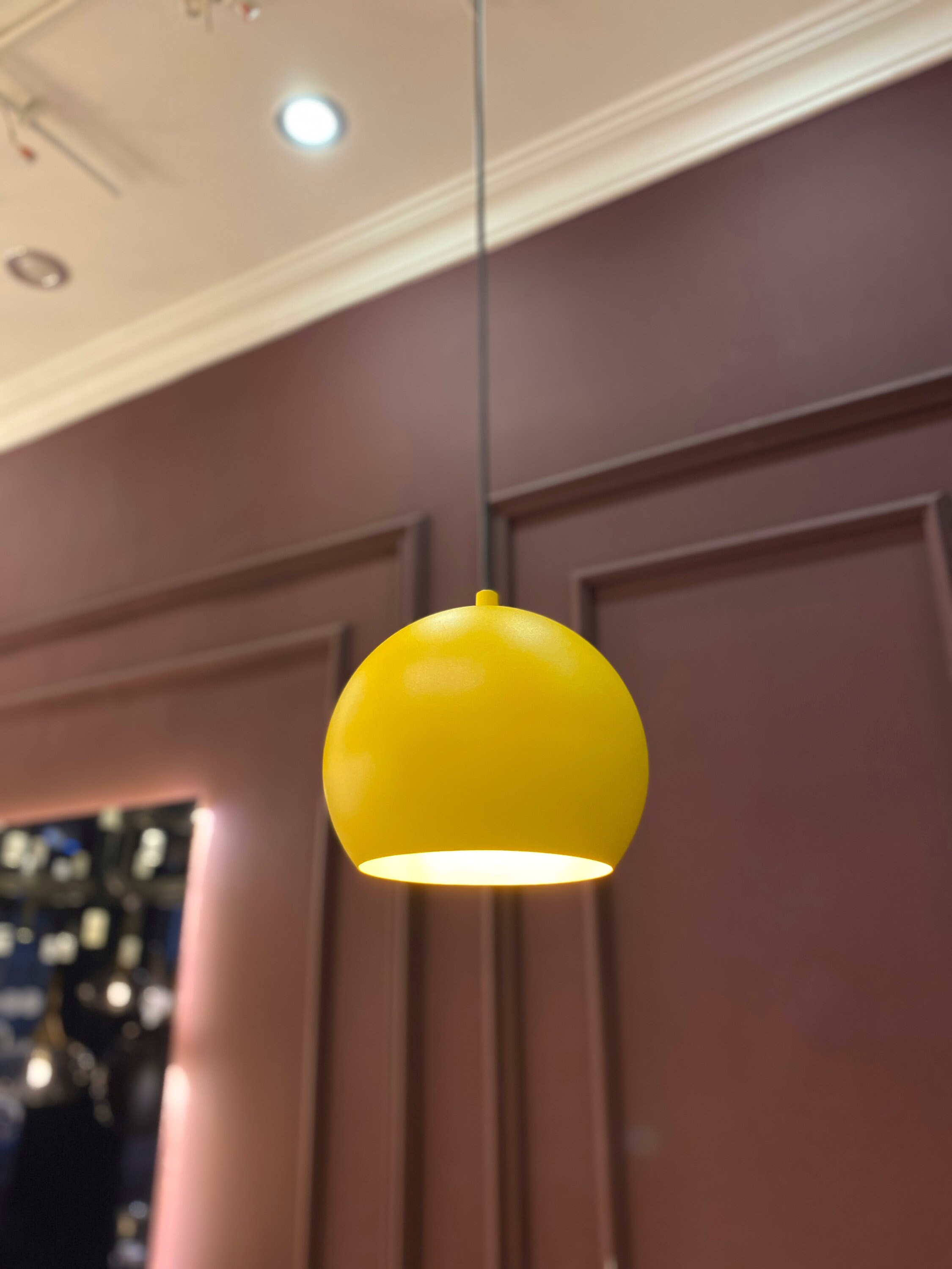 Yellow Pendant Light, Colourful Pendant, Modern Pendant, Bedroom ...