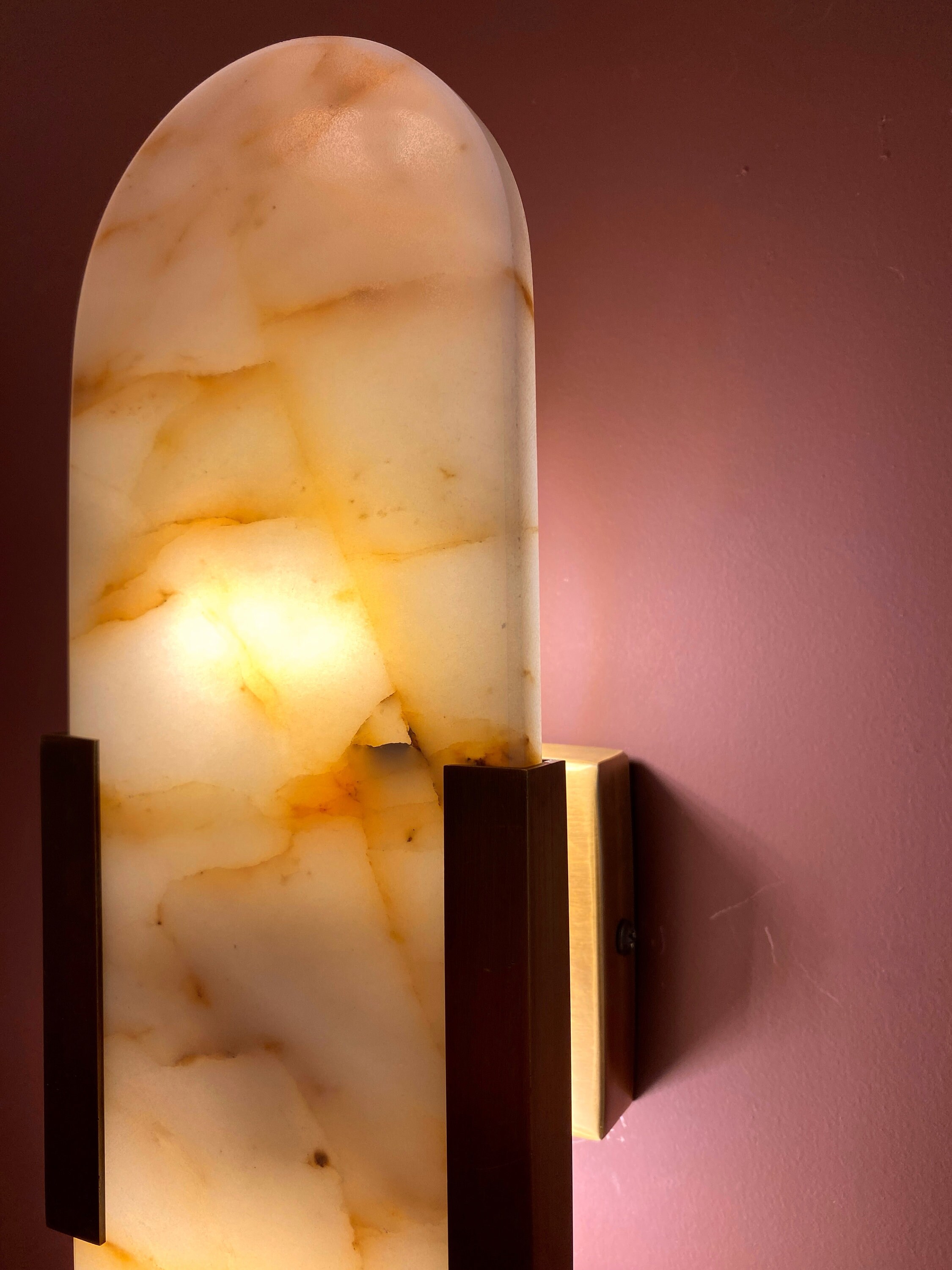 Marble Wall Sconce, Marble Wall Light, Bedroom Wall Light, Modern Wall ...