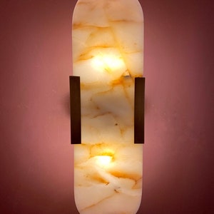 Marble Wall Sconce, Marble Wall Light, Bedroom Wall Light, Modern Wall ...