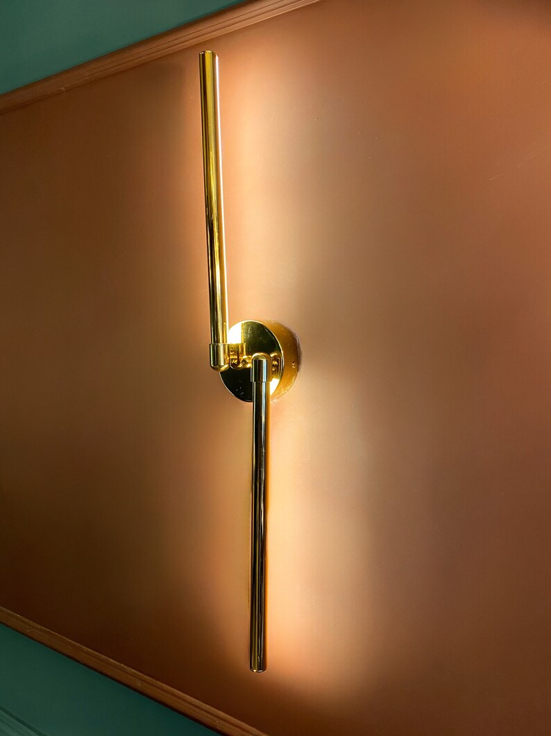 Gold Led Wall Light, Double-sided Wall Sconce, Led Light Wall Sconce ...