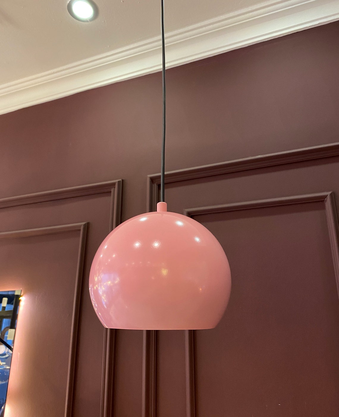 Pink Pendant Light, Baby Pink Pendant, Colourful Pendant, Modern ...
