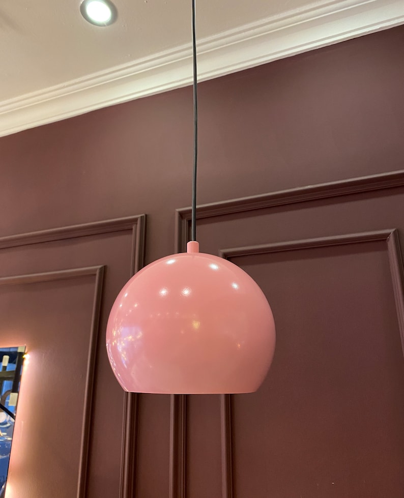 Pink Pendant Light, Baby Pink Pendant, Colourful Pendant, Modern ...