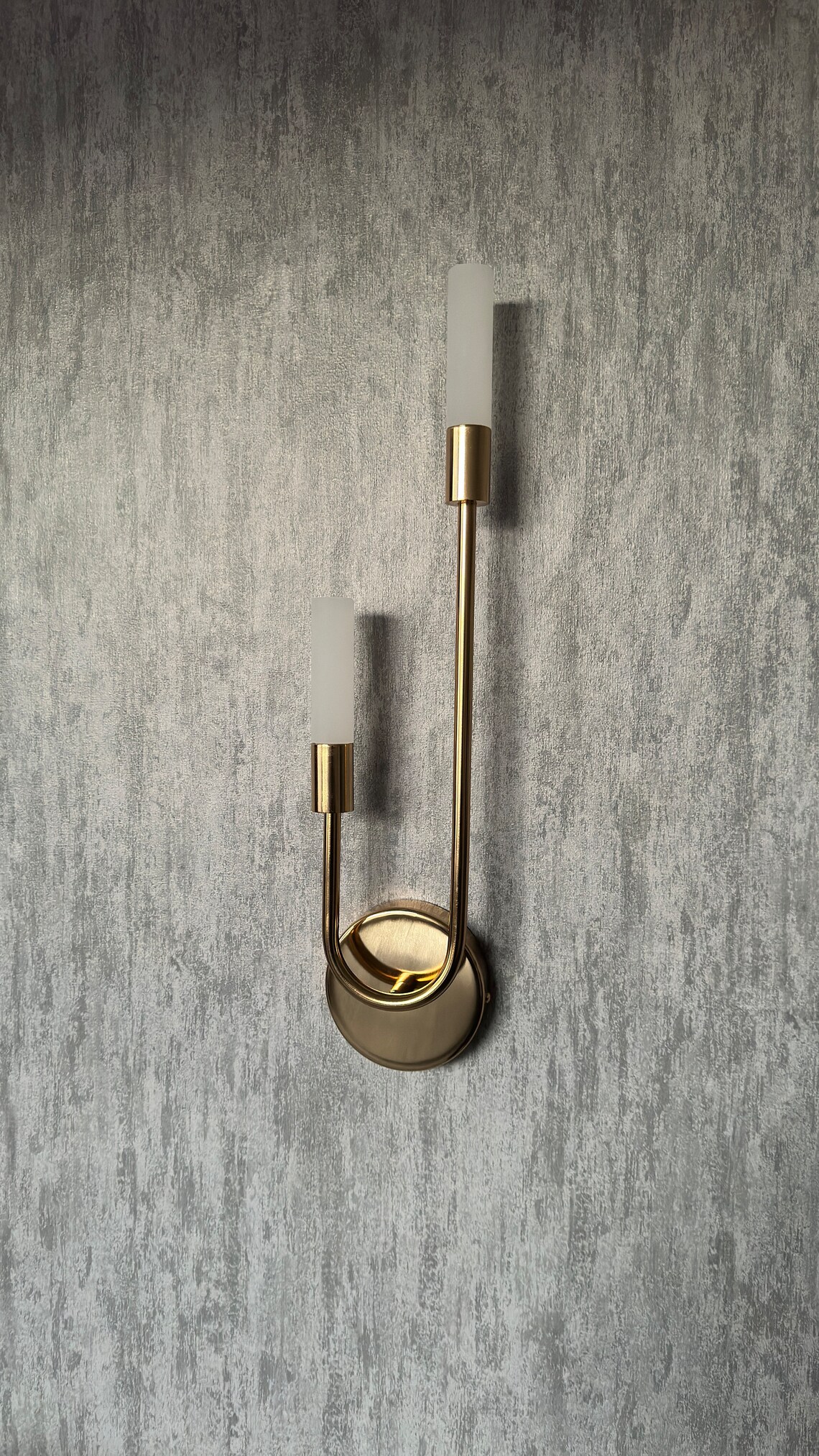 Gold Wall Light, Minimalist Wall Light, Bedroom Wall Sconce, Led Wall ...