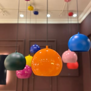 Orange Pendant Light, Colourful Pendant, Modern Pendant Lamp ...
