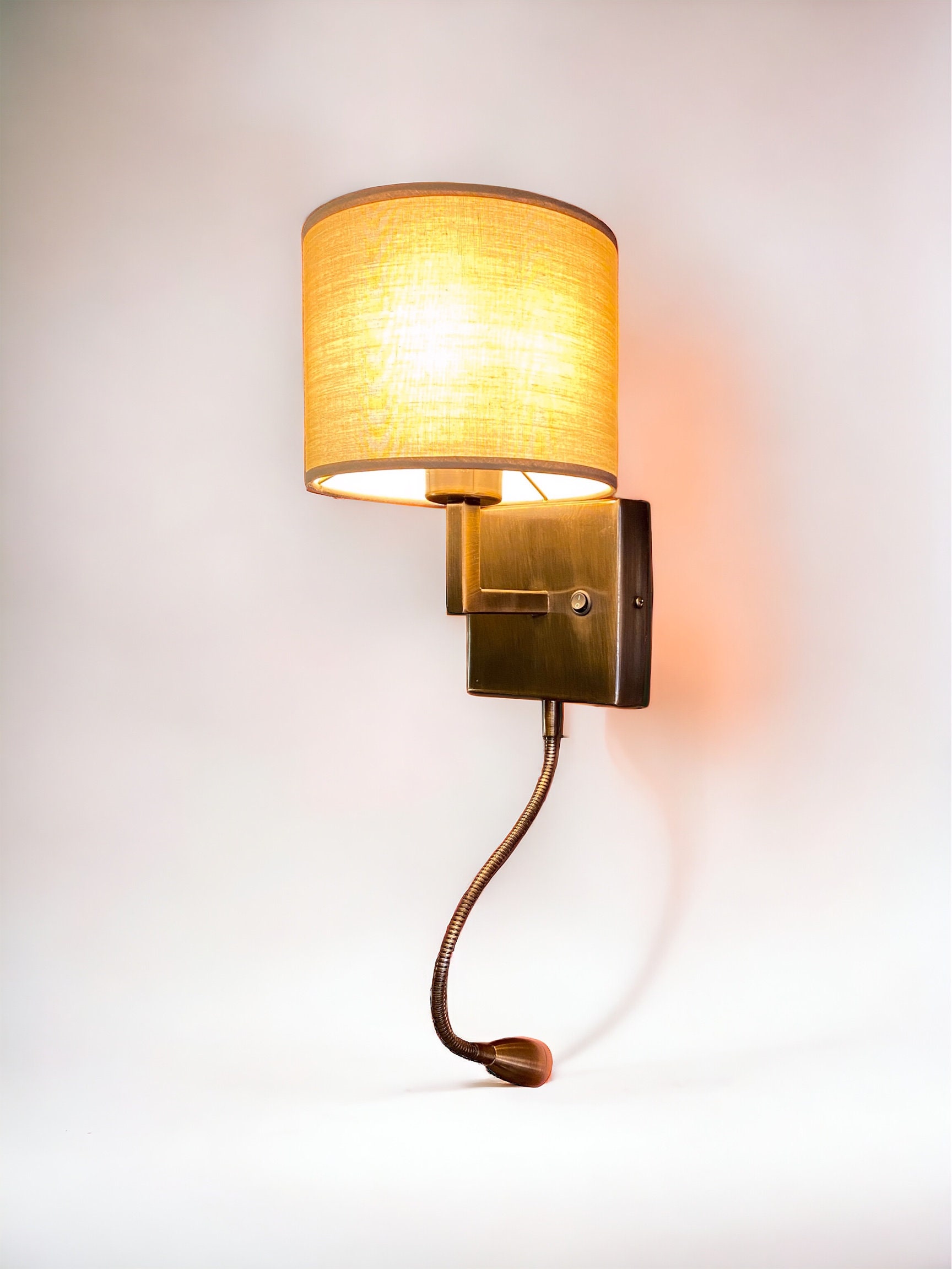 Bedroom Wall Sconce, Reading Lamp, Plug-in Wall Sconce, Bedside Wall ...