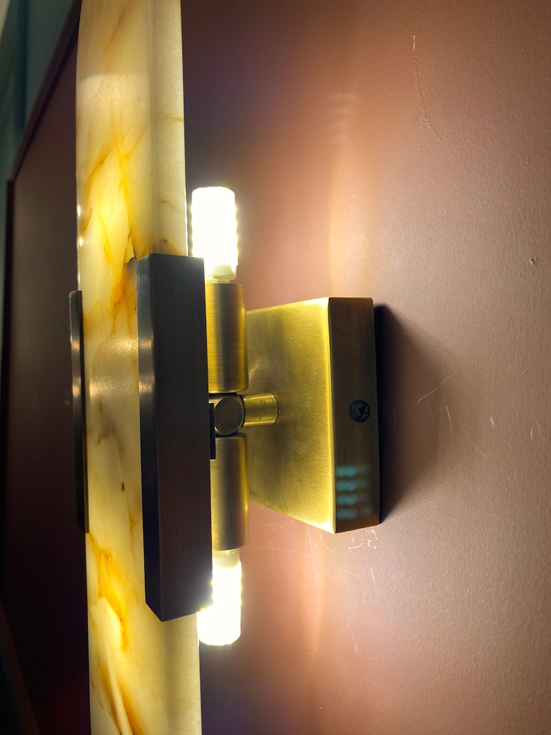Marble Wall Sconce, Marble Wall Light, Bedroom Wall Light, Modern Wall ...