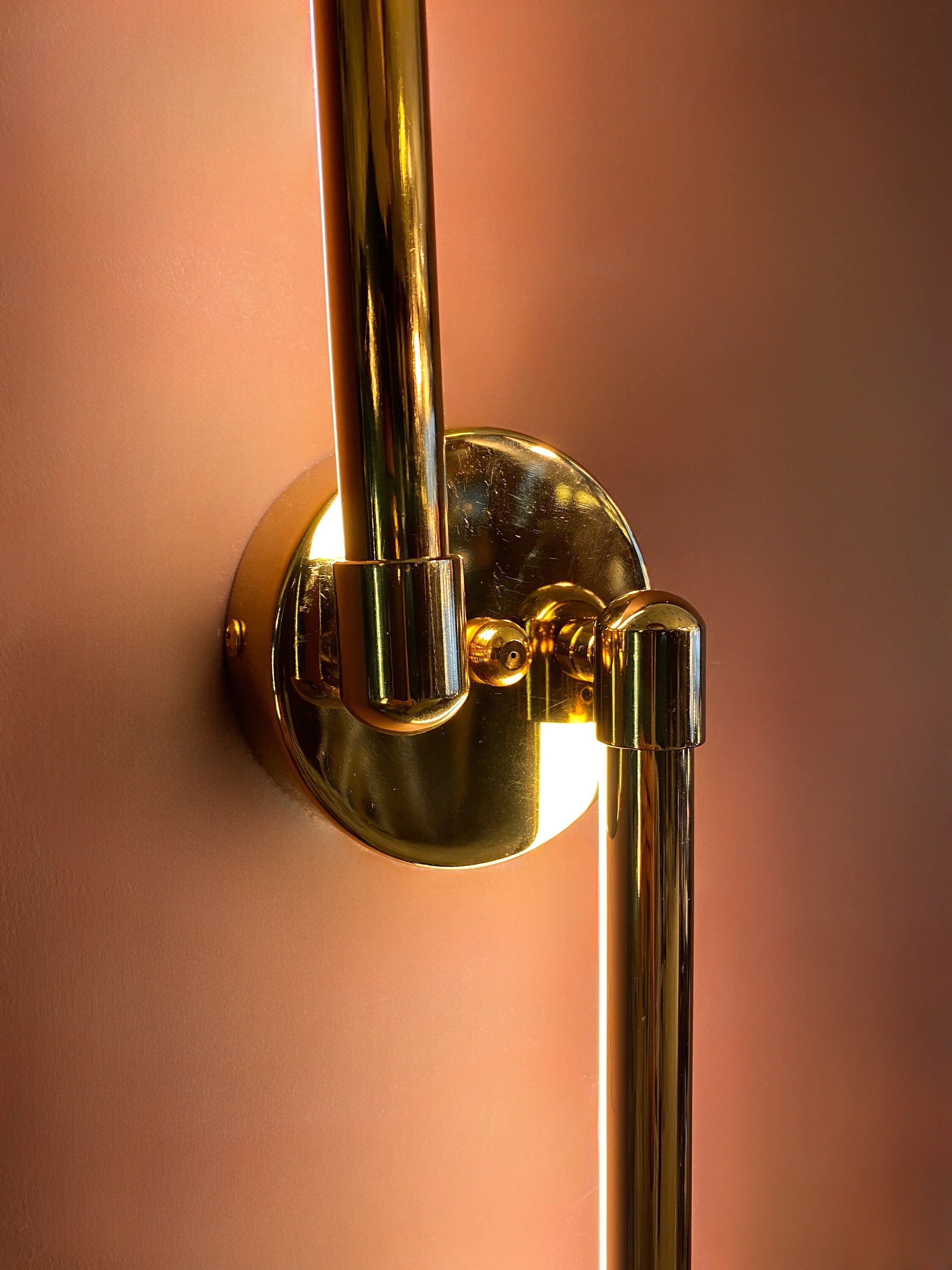 Gold Led Wall Light, Double-sided Wall Sconce, Led Light Wall Sconce ...