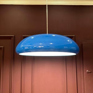 Blue Pendant Light, LED Ceiling Lighting, Colored Pendant Lamp, Dining ...
