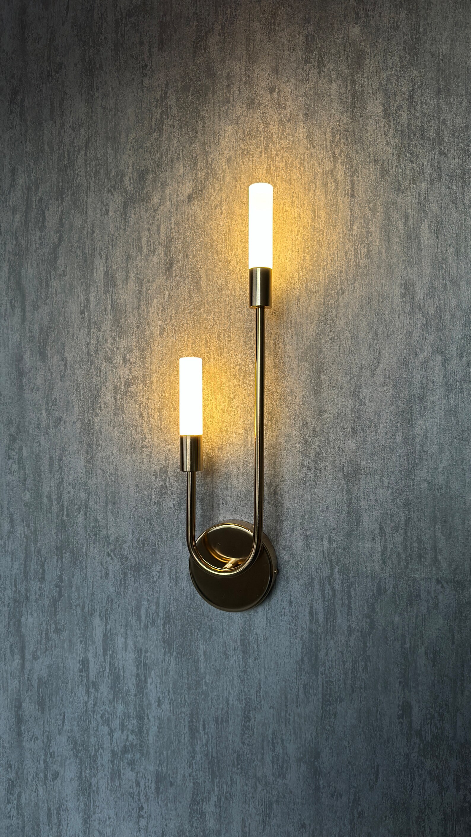 Gold Wall Light, Minimalist Wall Light, Bedroom Wall Sconce, Led Wall ...