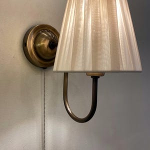 Bedside Wall Sconce, Pull Chain Wall Lamp, Wall Sconce With Pull Chain ...
