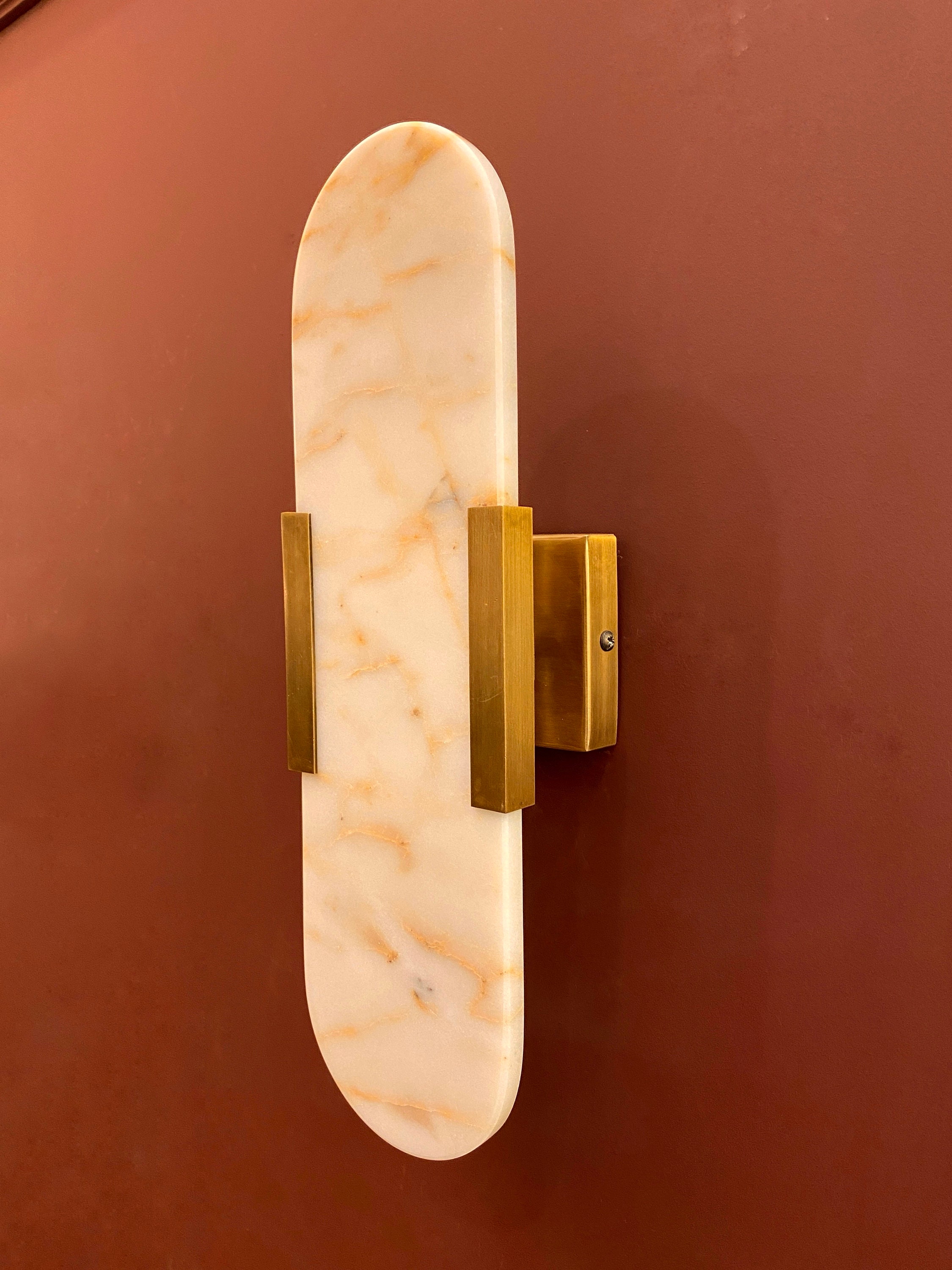 Marble Wall Sconce, Marble Wall Light, Bedroom Wall Light, Modern Wall ...