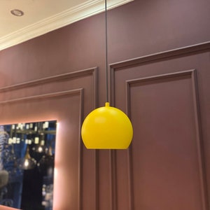 Yellow Pendant Light, Colourful Pendant, Modern Pendant, Bedroom ...