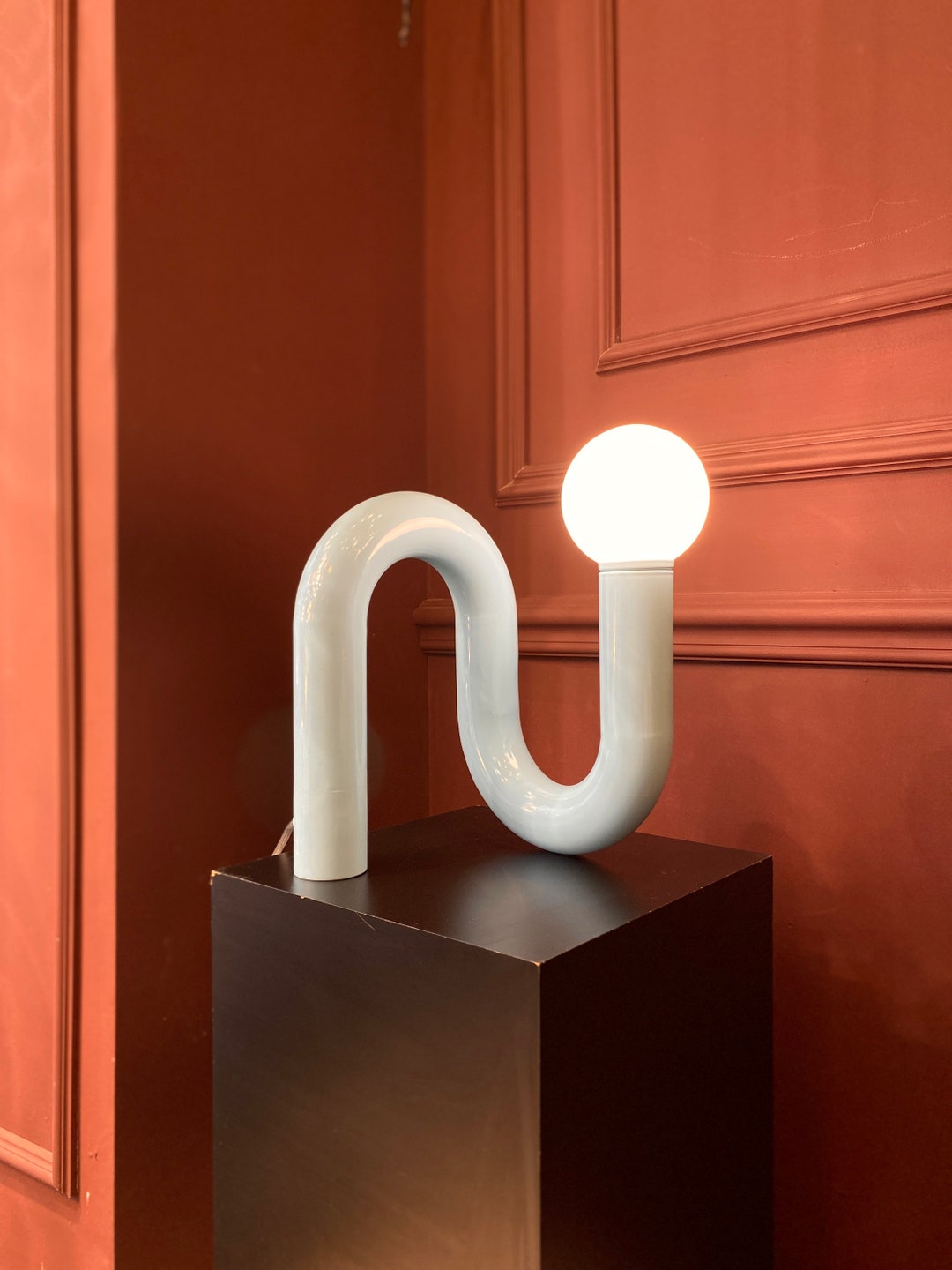 Baby Blue Table Lamp, Light Blue Table Lamp, Kids Bedroom Lighting ...