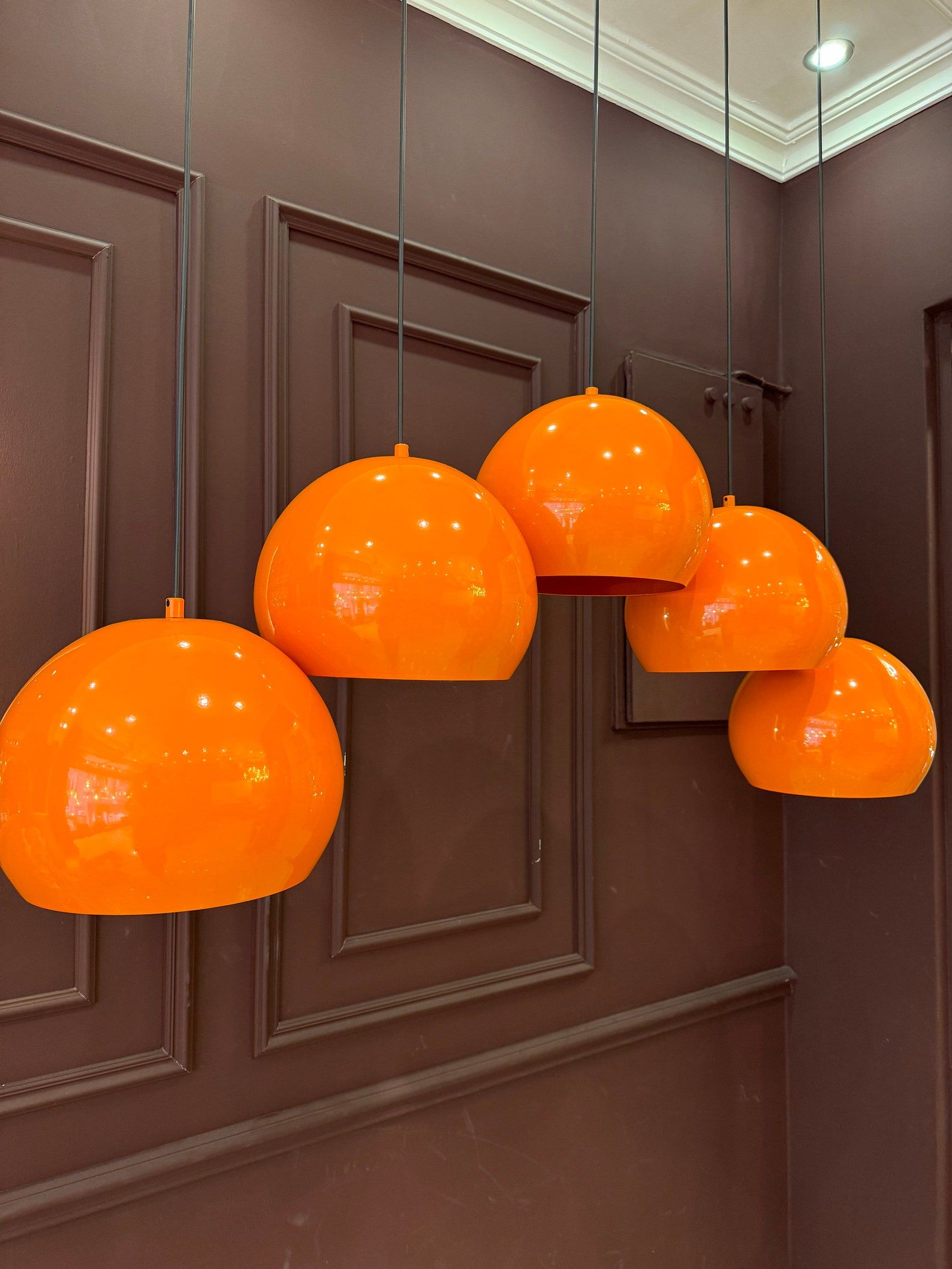 Orange Pendant Light, Colourful Pendant, Modern Pendant Lamp ...