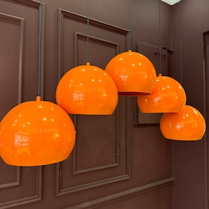 Orange Pendant Light, Colourful Pendant, Modern Pendant Lamp ...