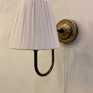 Bedside Wall Sconce, Pull Chain Wall Lamp, Wall Sconce With Pull Chain ...