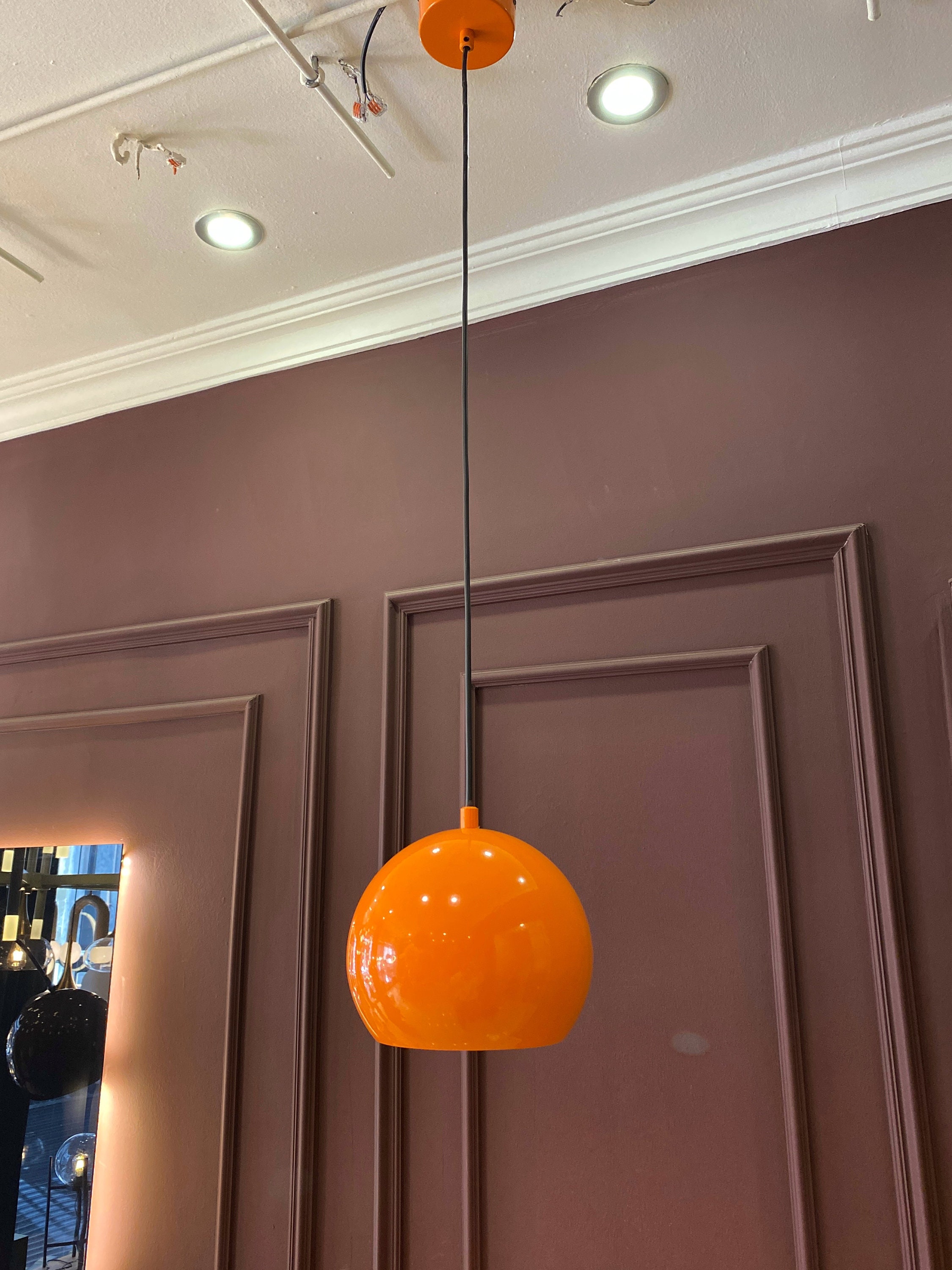 Orange Pendant Light, Colourful Pendant, Modern Pendant Lamp ...