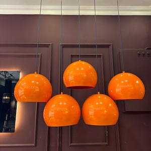 Orange Pendant Light, Colourful Pendant, Modern Pendant Lamp ...