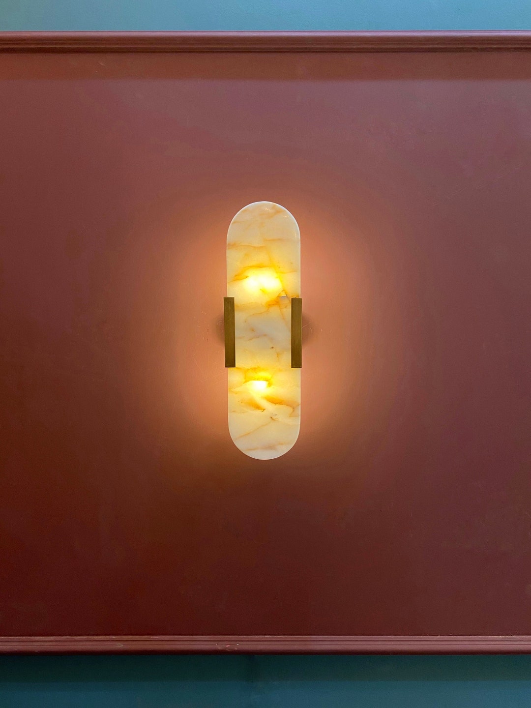 Marble Wall Sconce, Marble Wall Light, Bedroom Wall Light, Modern Wall ...