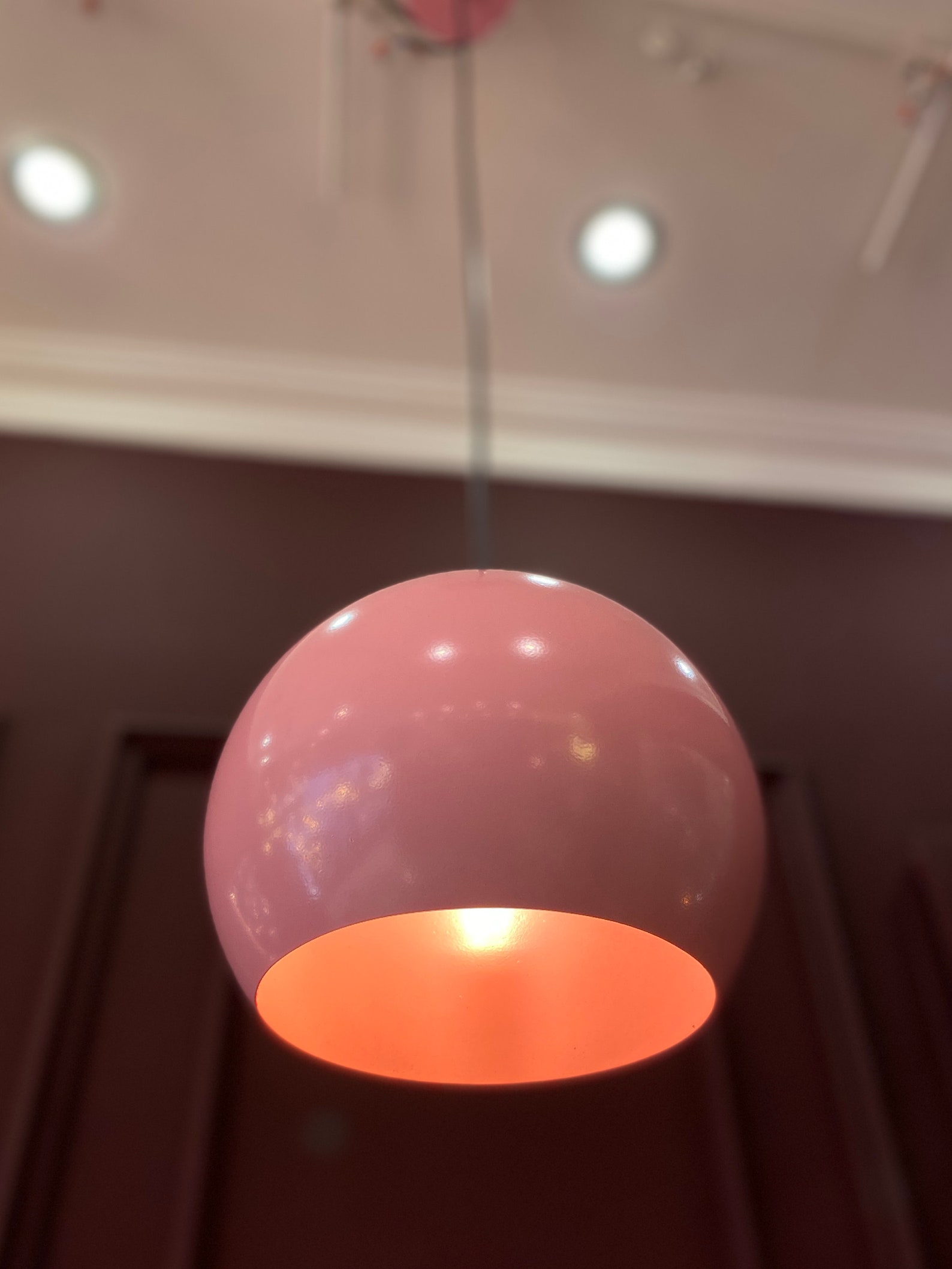 Pink Pendant Light, Baby Pink Pendant, Colourful Pendant, Modern ...