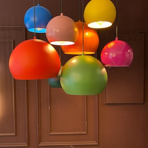 Orange Pendant Light, Colourful Pendant, Modern Pendant Lamp ...