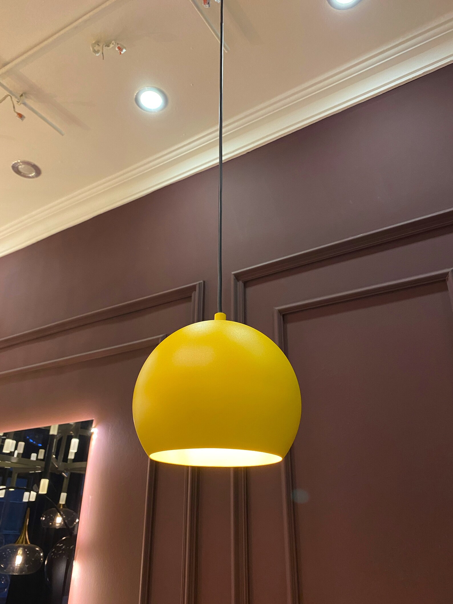 Yellow Pendant Light, Colourful Pendant, Modern Pendant, Bedroom ...