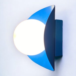 Blue Wall Sconce, Colored Sconce, Modern Wall Sconce, Minimalist Sconce ...