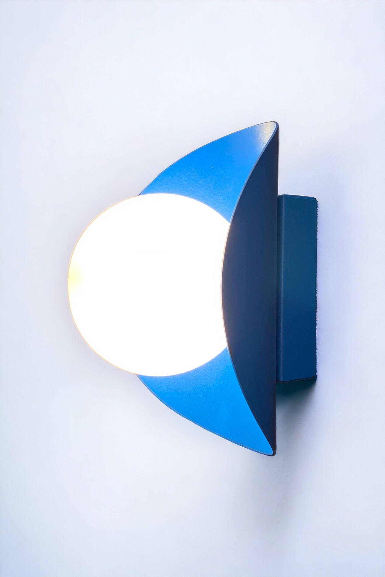 Blue Wall Sconce, Colored Sconce, Modern Wall Sconce, Minimalist Sconce ...