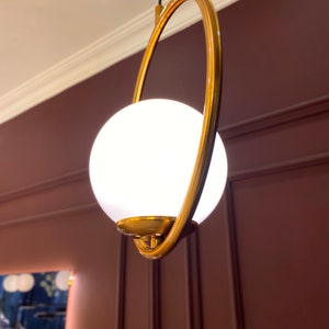 Round Pendant Lamp, Circle Pendant Lamp, Modern Ceiling Pendant, Unique ...