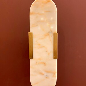 Marble Wall Sconce, Marble Wall Light, Bedroom Wall Light, Modern Wall ...
