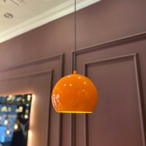 Orange Pendant Light, Colourful Pendant, Modern Pendant Lamp ...