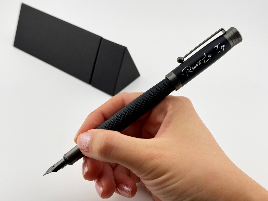 Personalized Black Fountain Pen, Custom Gift for Lawyer, Attorney Gift ...